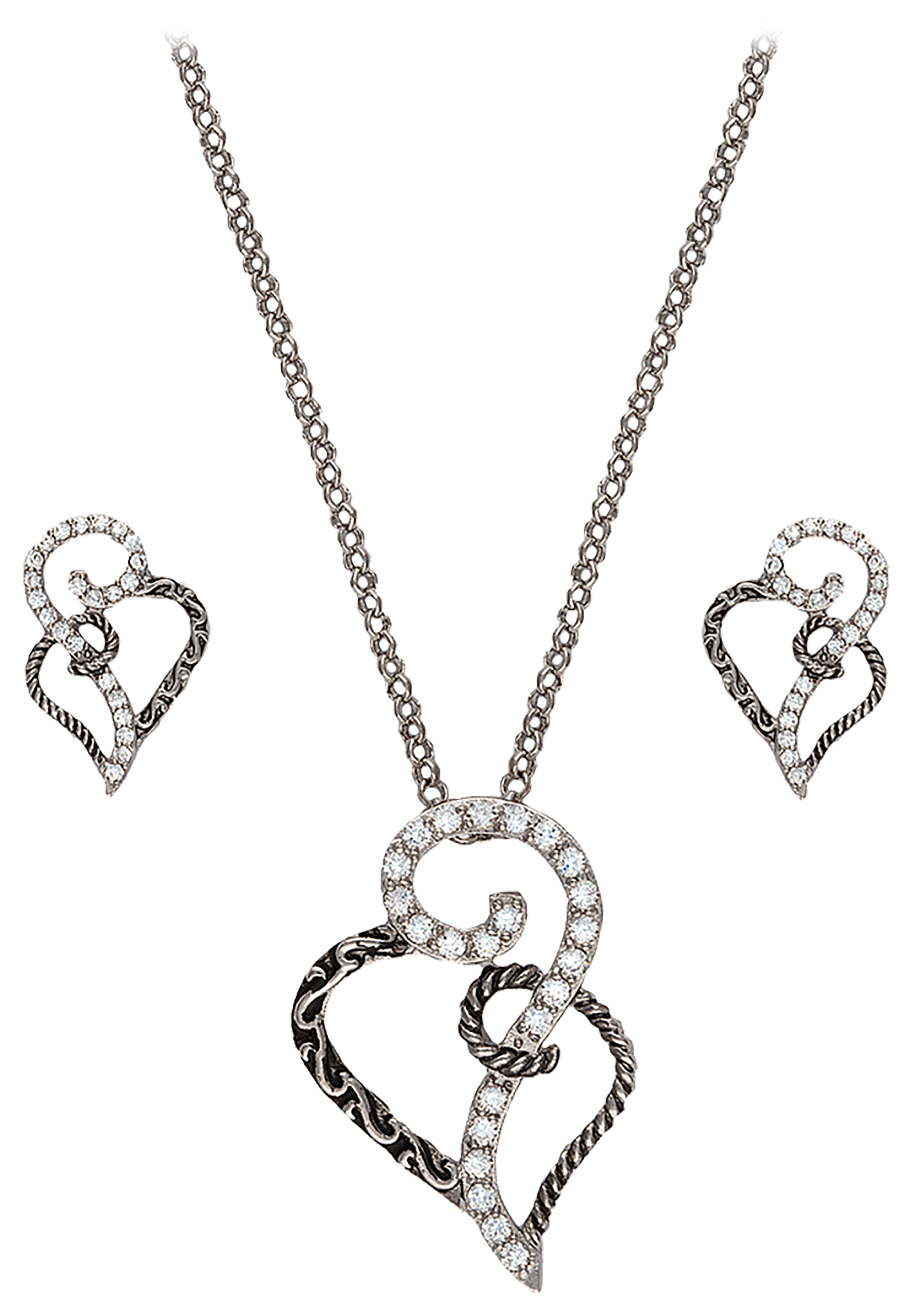 Montana Silversmiths Woven Hearts Jewelry Set | Bass Pro Shops